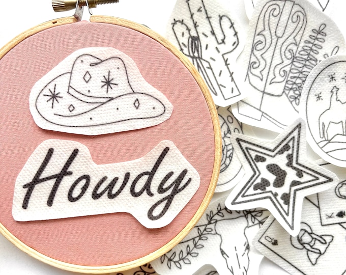 Western Stick and Stitch Embroidery Designs Cowboy Embroidery ...