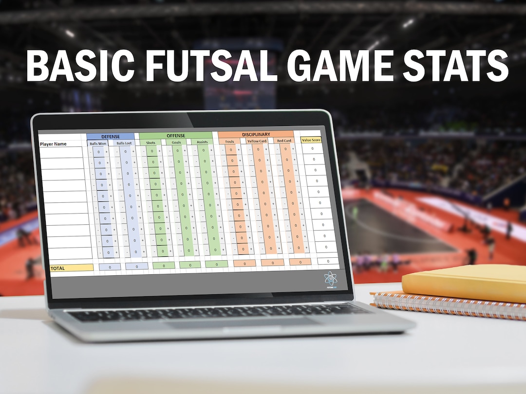 Futsal Game Stats Template: Basic Futsal Player Game - Etsy