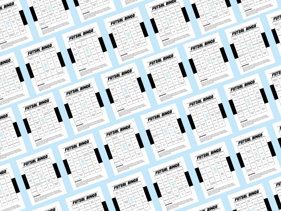Futsal Game Bingo: 20 Printables for Futsal Strategy & Tactics - Etsy
