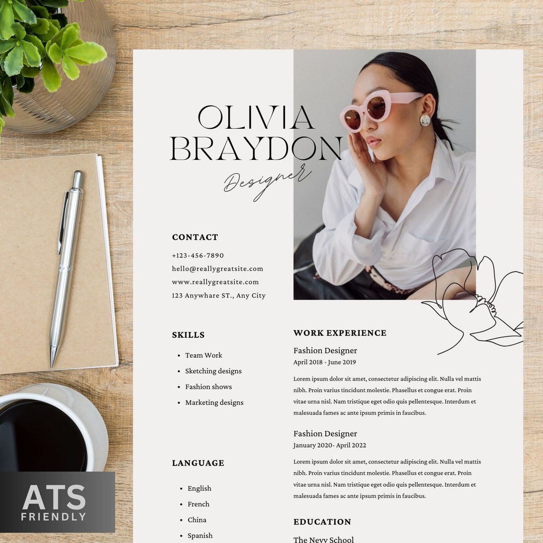 ATS Friendly Resume Template Word, Pages, Google Docs, ATS Resume, ATS ...