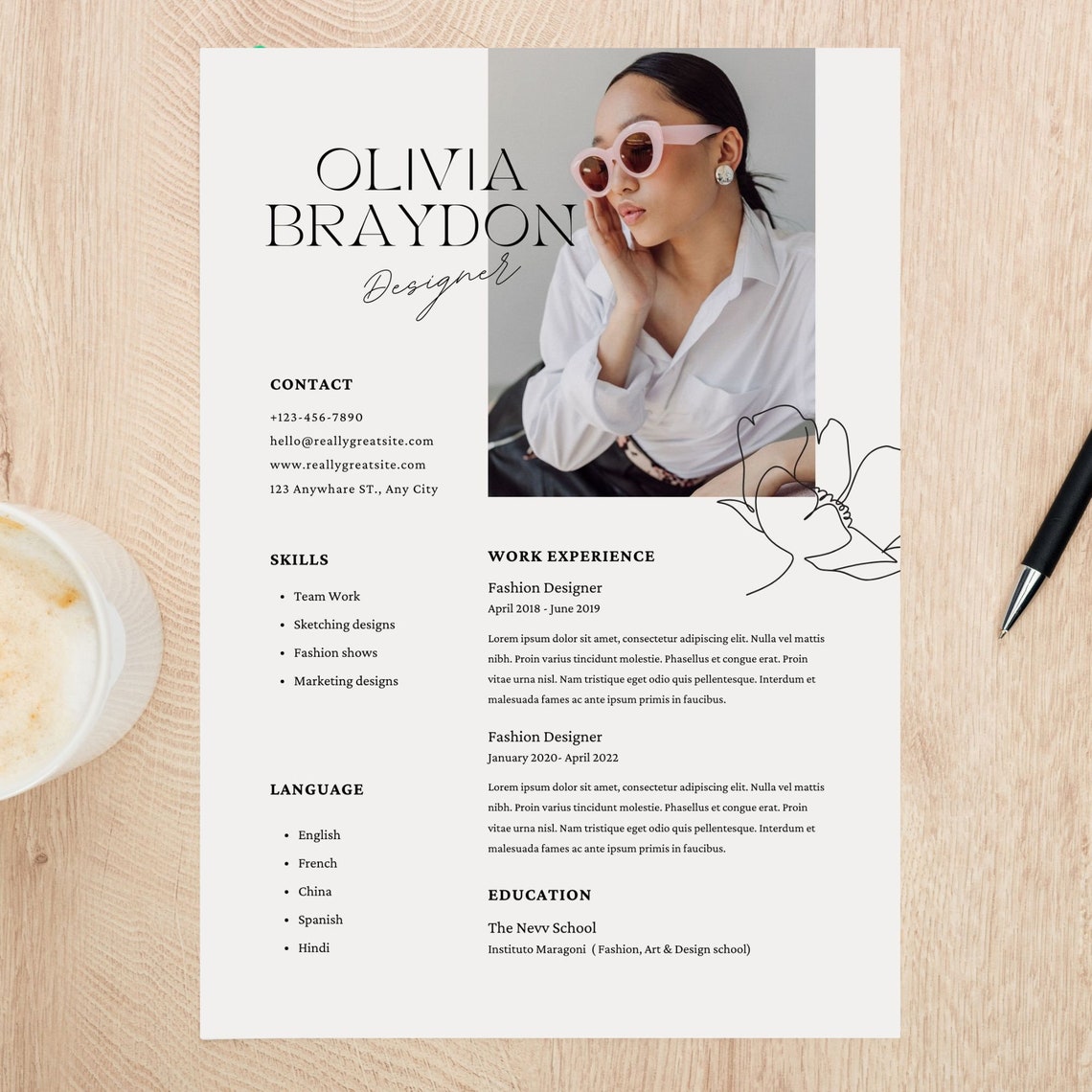 ATS Friendly Resume Template Word, Pages, Google Docs, ATS Resume, ATS ...