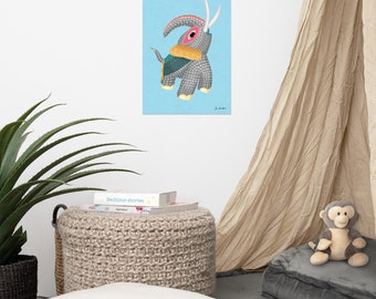 Alebrije Drawing Elefante Elephant Oaxacan Art Mexican - Etsy