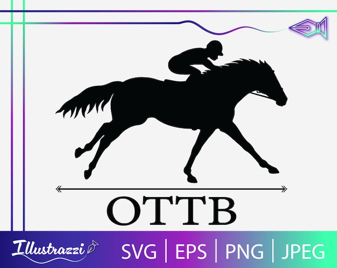 Thoroughbred SVG, OTTB Mom Svg, Racetrack to Ribbons Svg File for ...