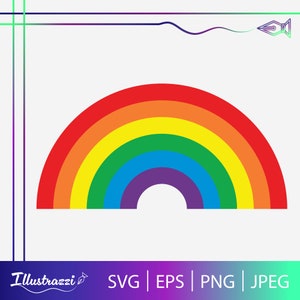 Rainbow SVG Bundle | Pride Rainbow Clip Art Digital Download | Rainbow ...