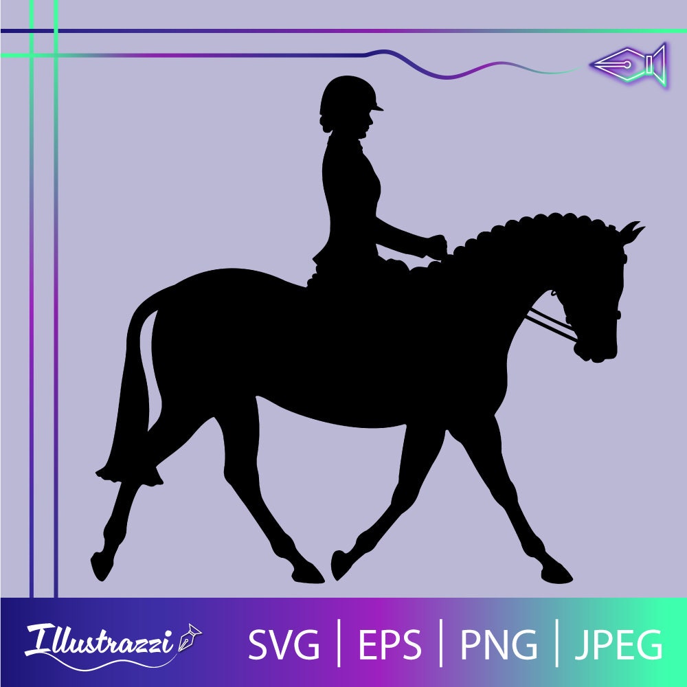 Short Show Hack Horse Silhouette SVG - Perfect for Your Equestrian ...