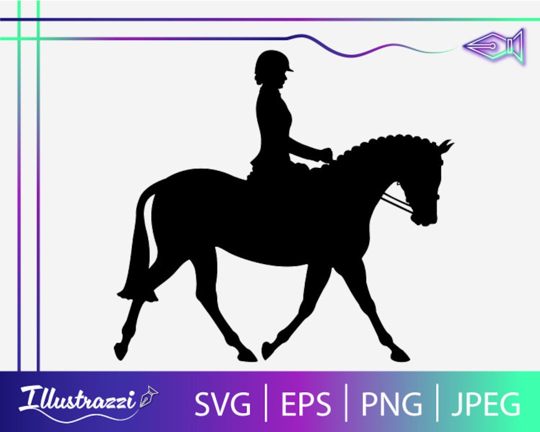 Short Show Hack Horse Silhouette SVG - Perfect for Your Equestrian ...
