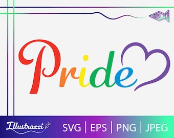 Rainbow Pride Month SVG Digital Download, Pride & LGBTQ Svg Print for T ...