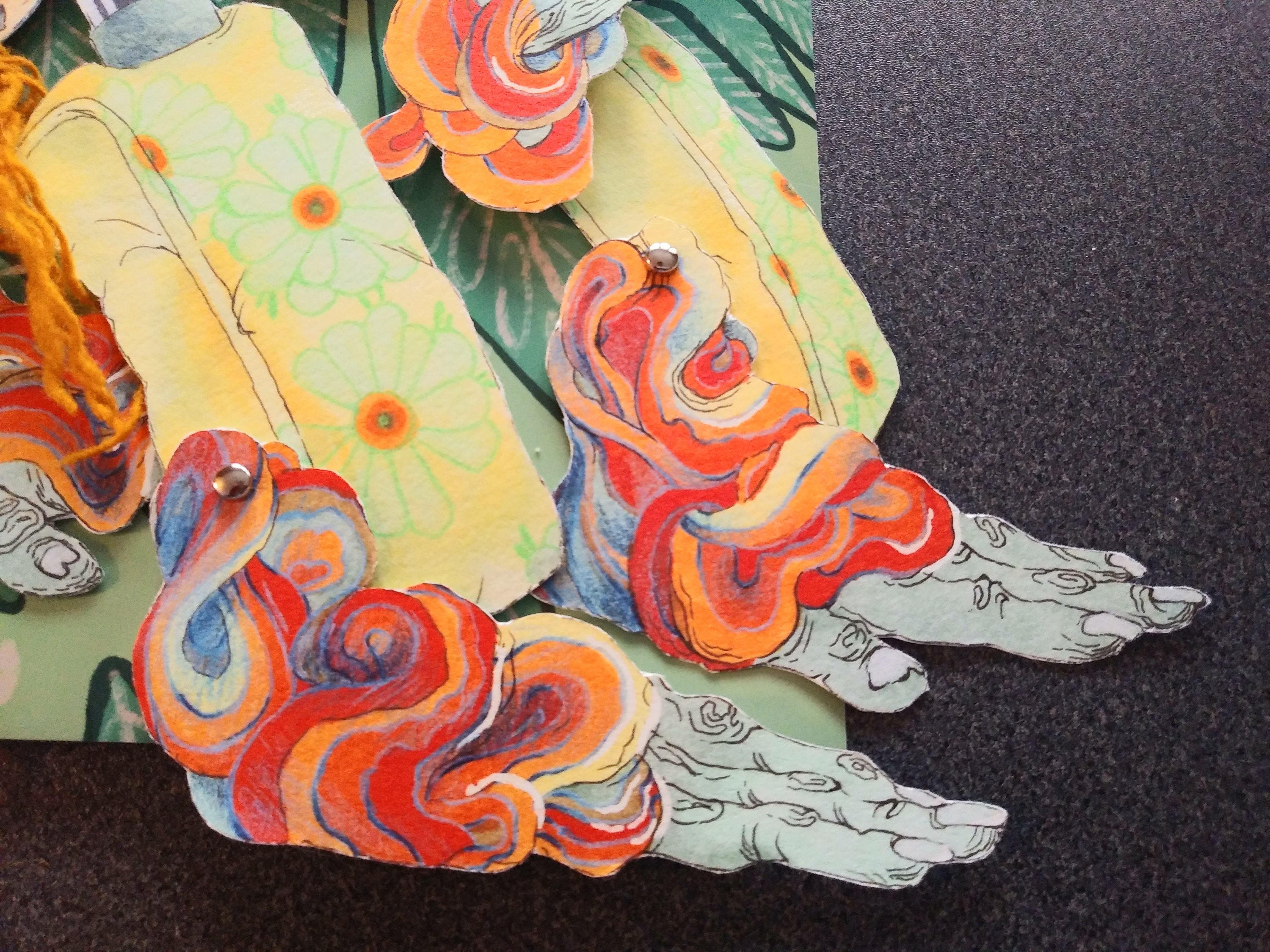 Orangutan Articulated Paper Doll and Background - Etsy