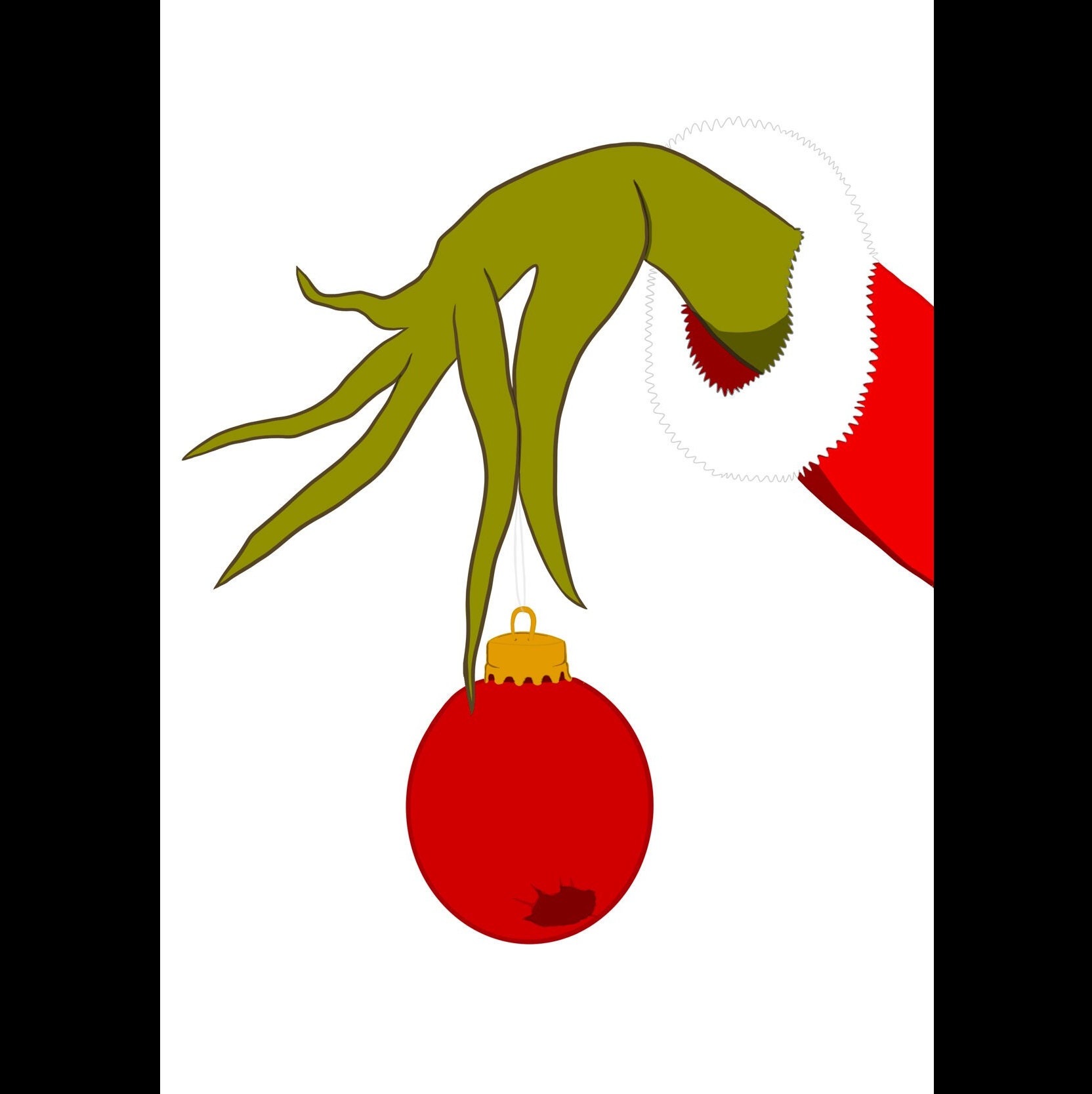A4 ‘grinch’ Inspired Print - Etsy