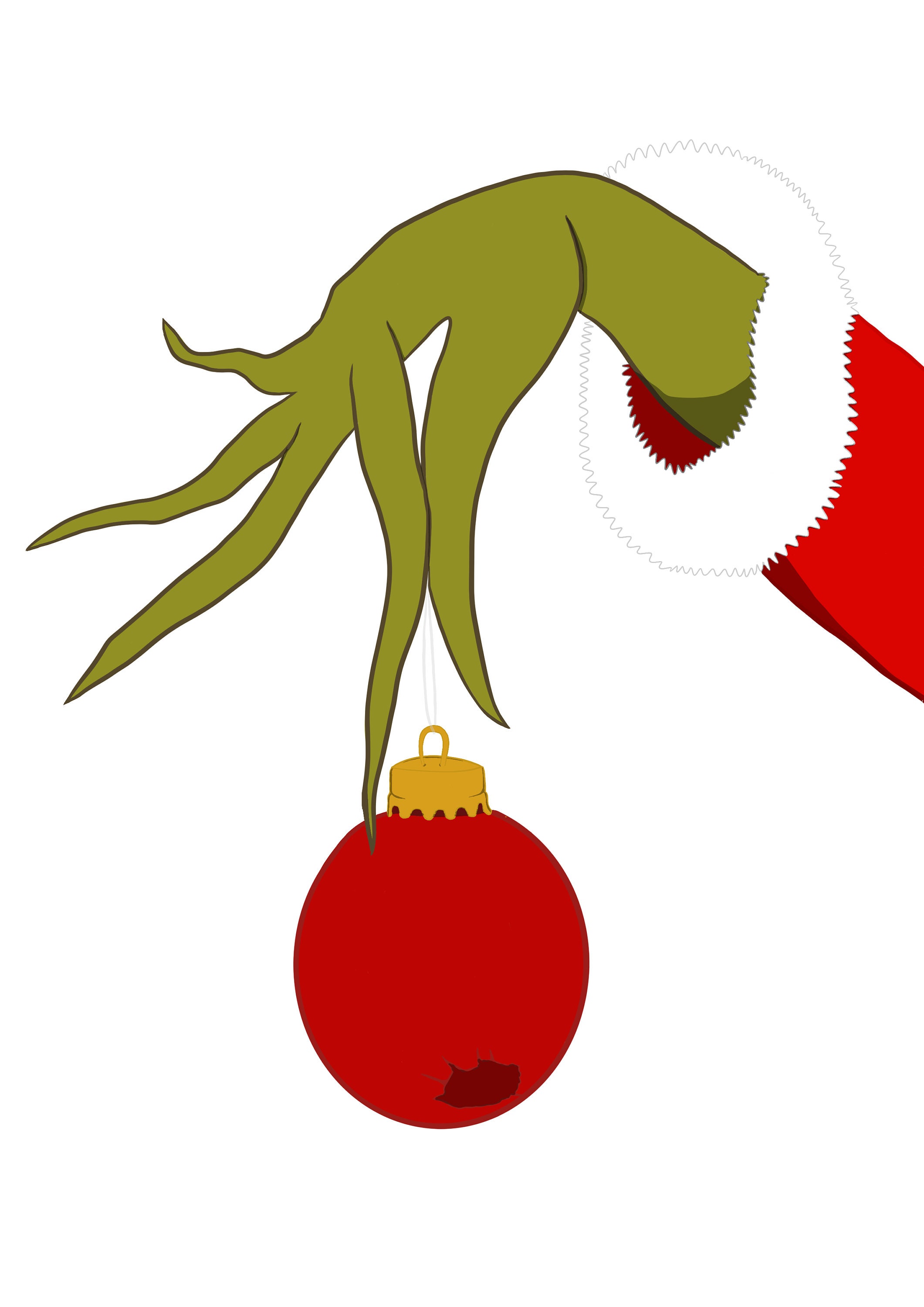 A4 ‘grinch’ Inspired Print - Etsy