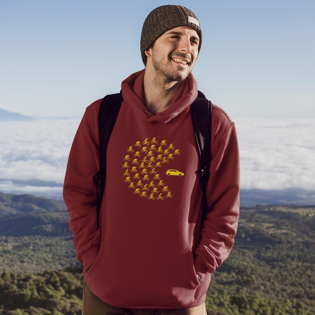 Bicycle Organic Hoodie – Burn Fat, Not Oil | Cyclist Sweater With Hood ...