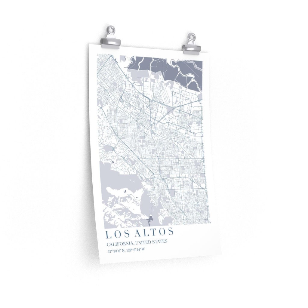 Los Altos Map California Digital Download, Map of Los Altos Printable ...