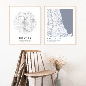 Denver Map, Denver Map Pdf, Denver Map Poster, Map of Colorado, Denver ...