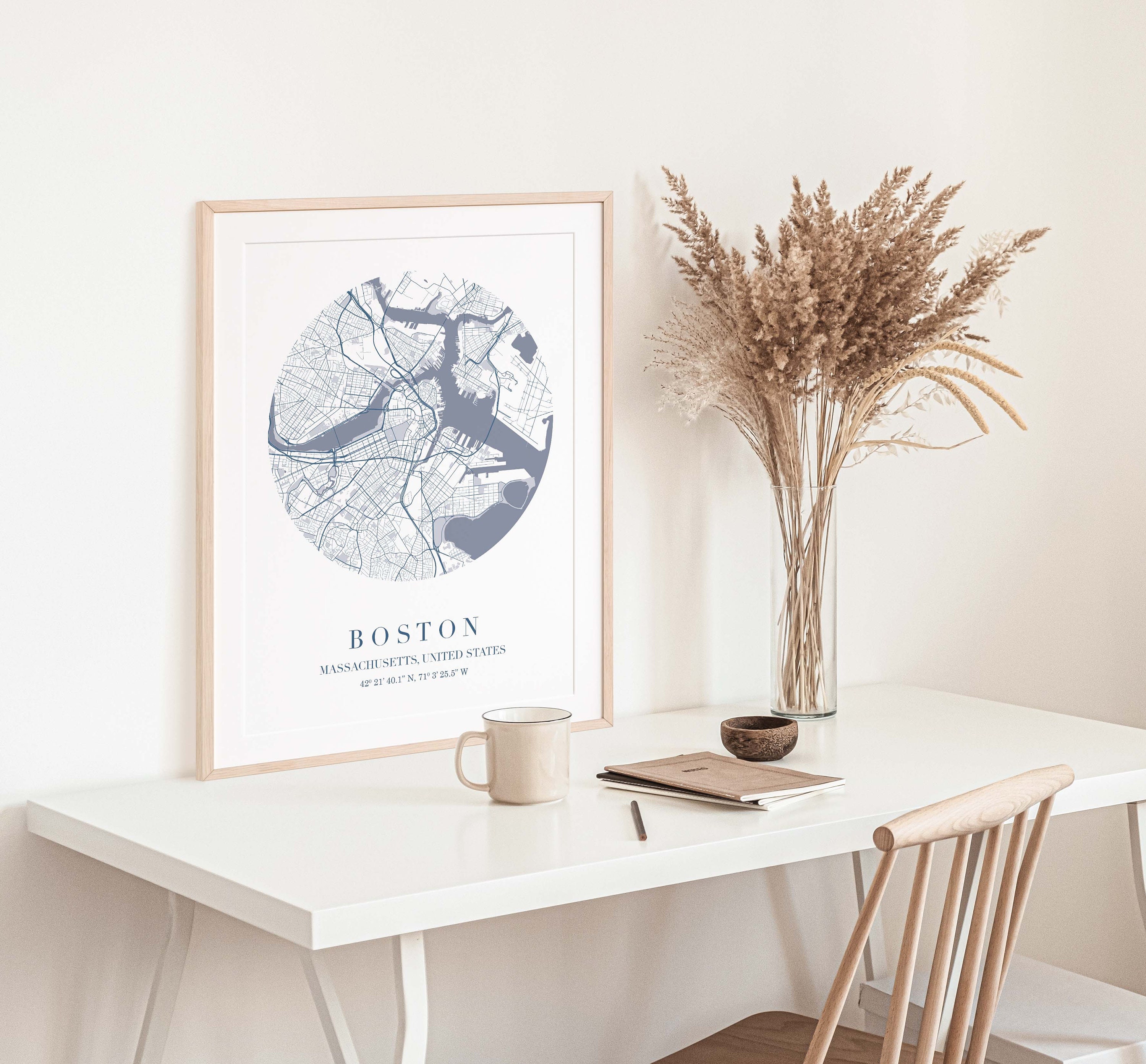 Boston Map Digital Download Boston Map Download Boston MA - Etsy