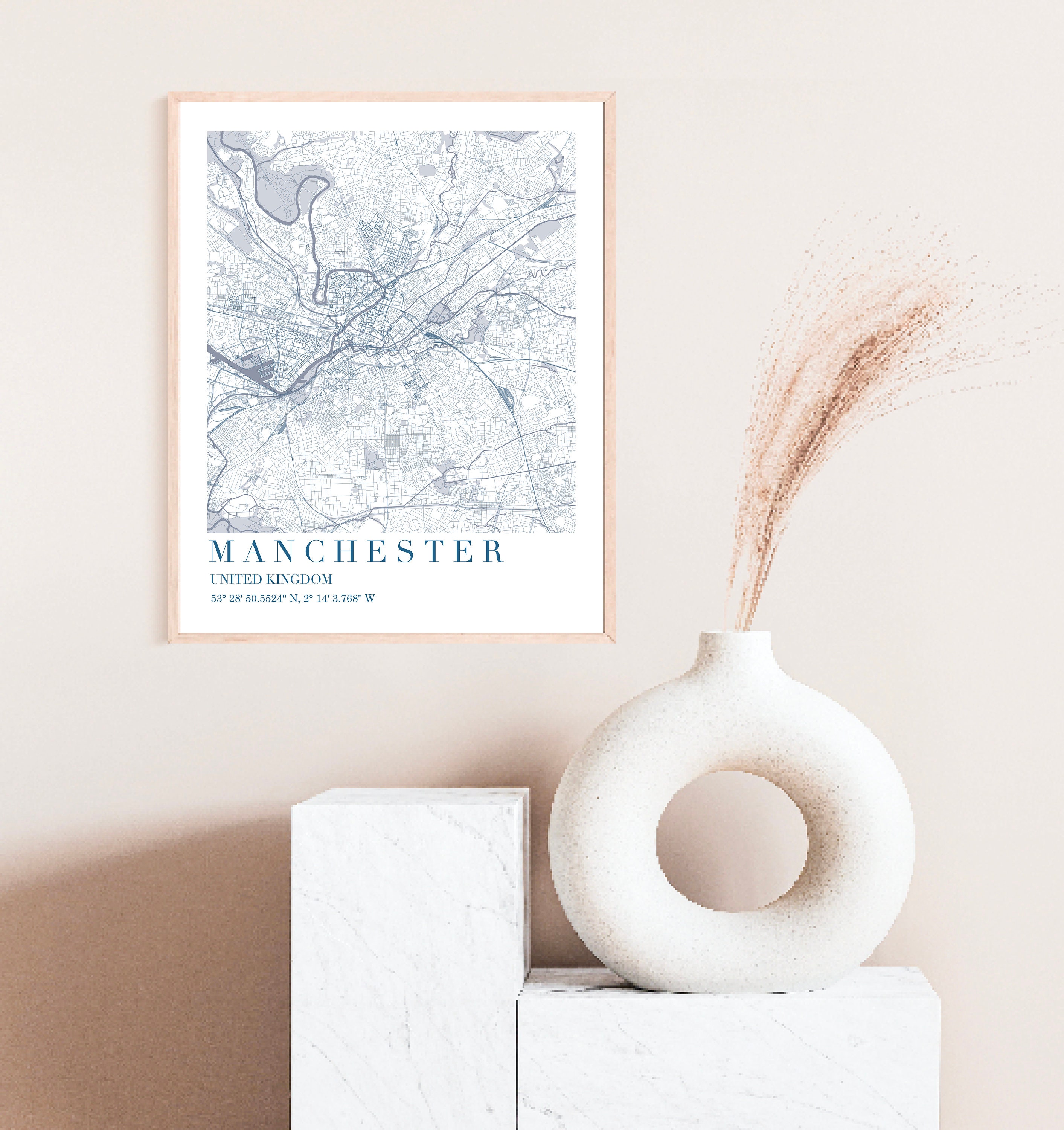 Map of Manchester City Centre to Print Pdf, Printable Map of Manchester ...