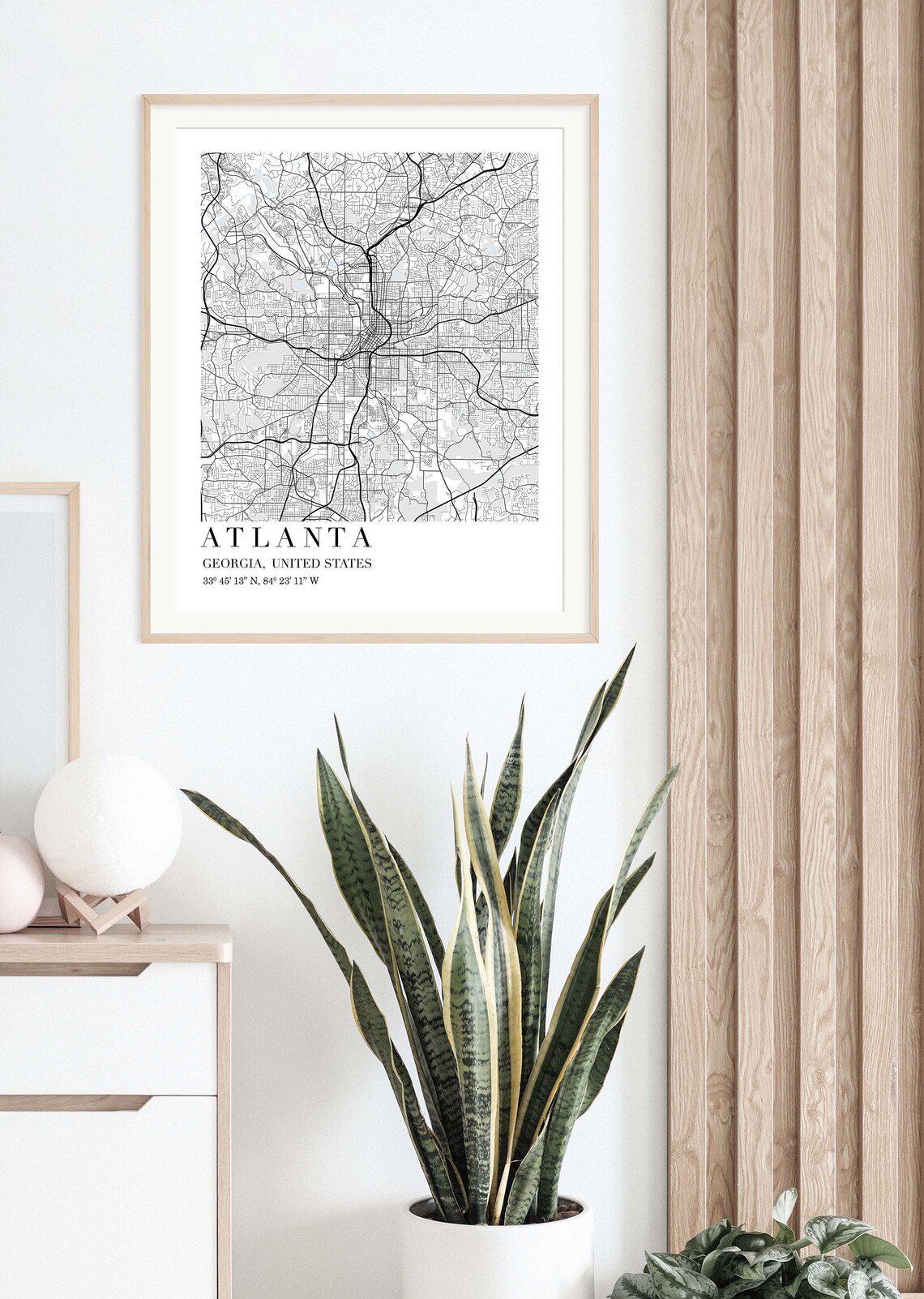 Atlanta Map Print Atlanta Map Art Atlanta City Map - Etsy