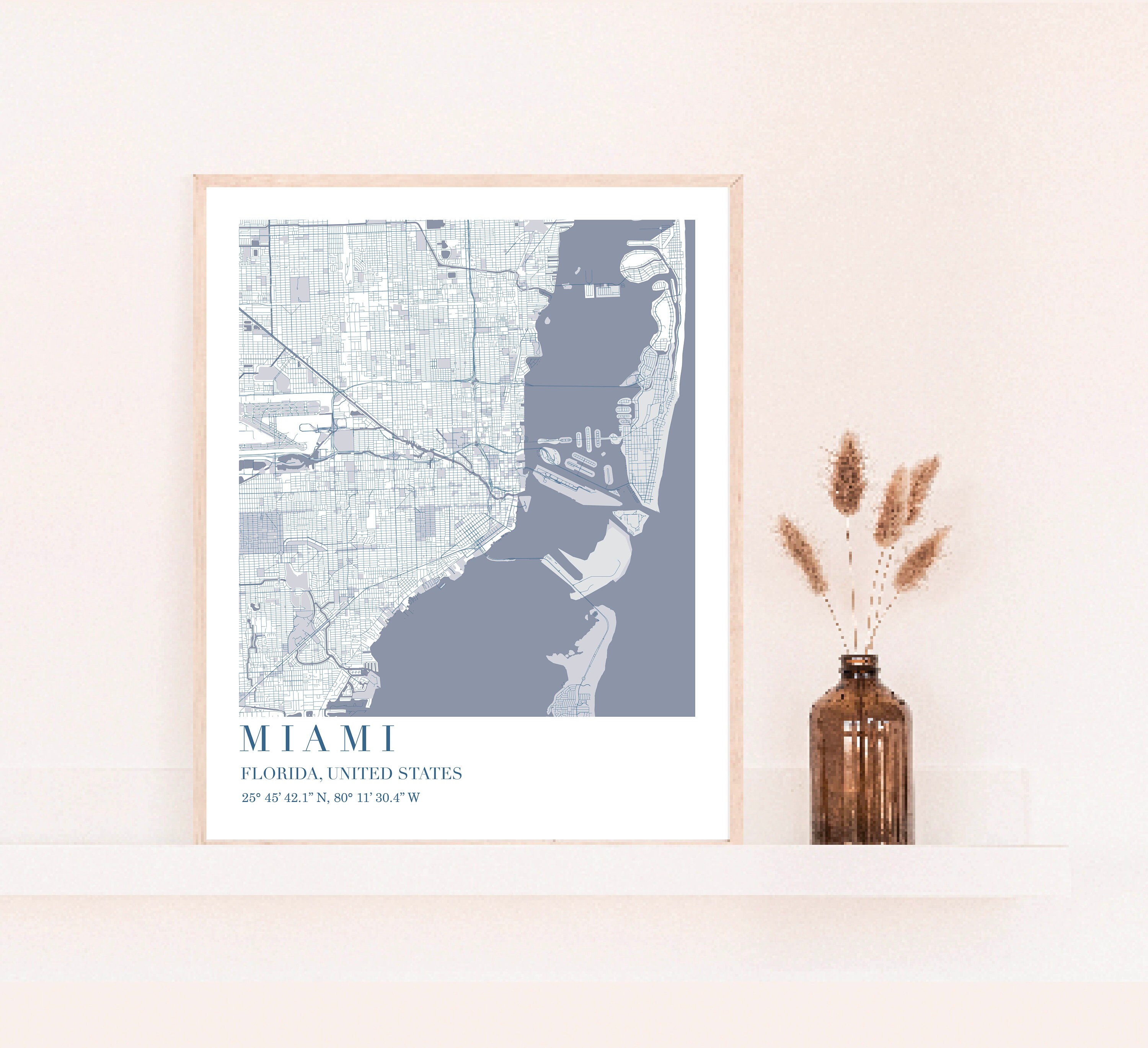Map of Miami Beach, Florida Map, Printable Map of Miami Beach, Miami ...