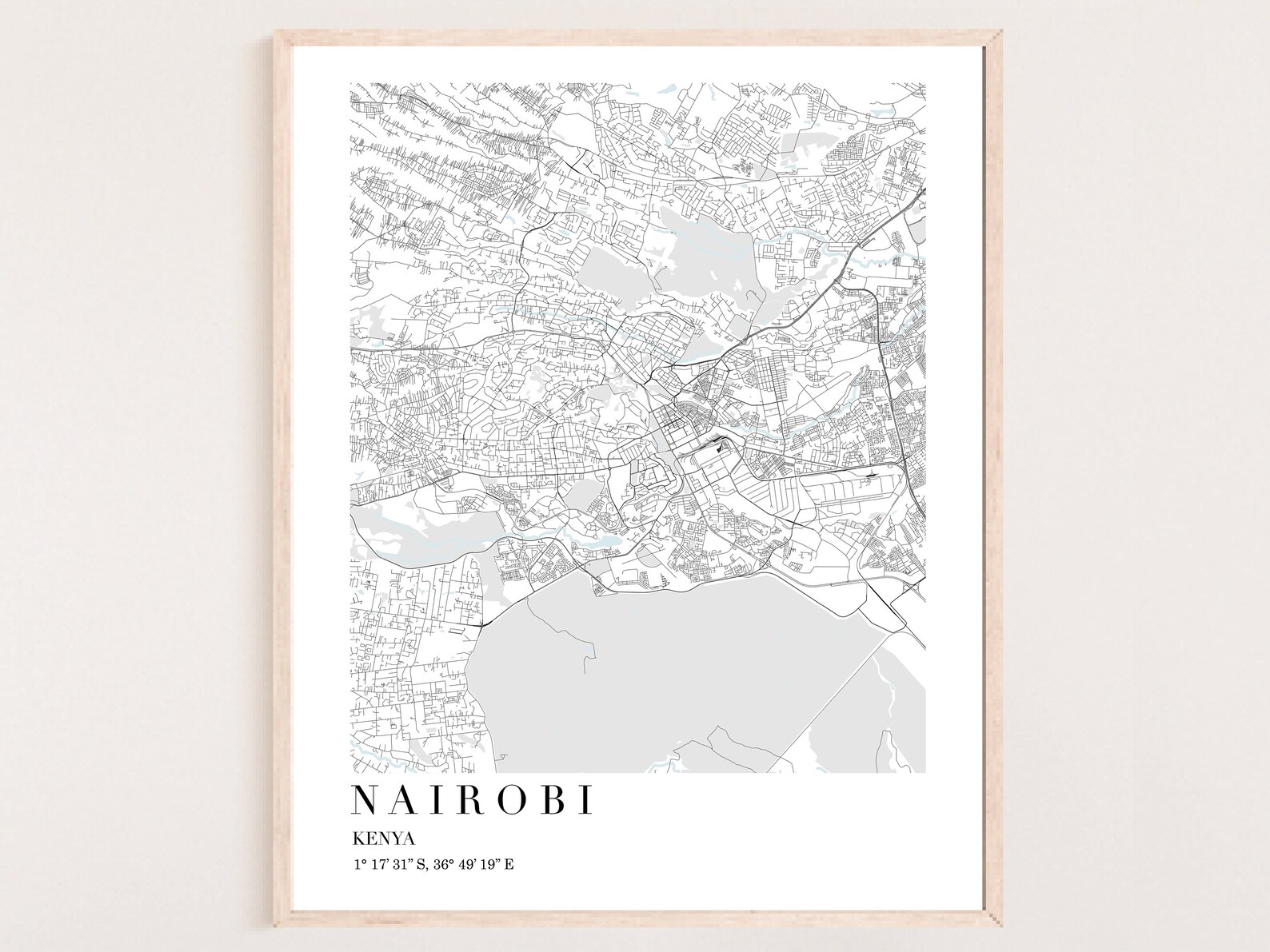 Kenya Map | Nairobi Kenya | Kenya Africa | Nairobi Map | Nairobi Art ...