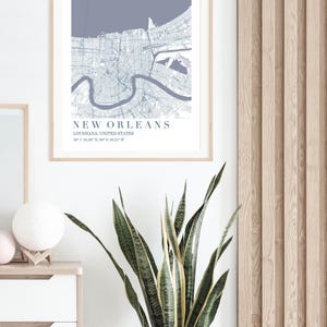 New Orleans Map, New Orleans Illustrated Map, New Orleans Art, New ...