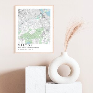 Milton MA Map Digital Download, Map of Milton Map, Map of Milton ...