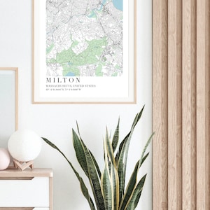 Milton MA Map Digital Download, Map of Milton Map, Map of Milton ...