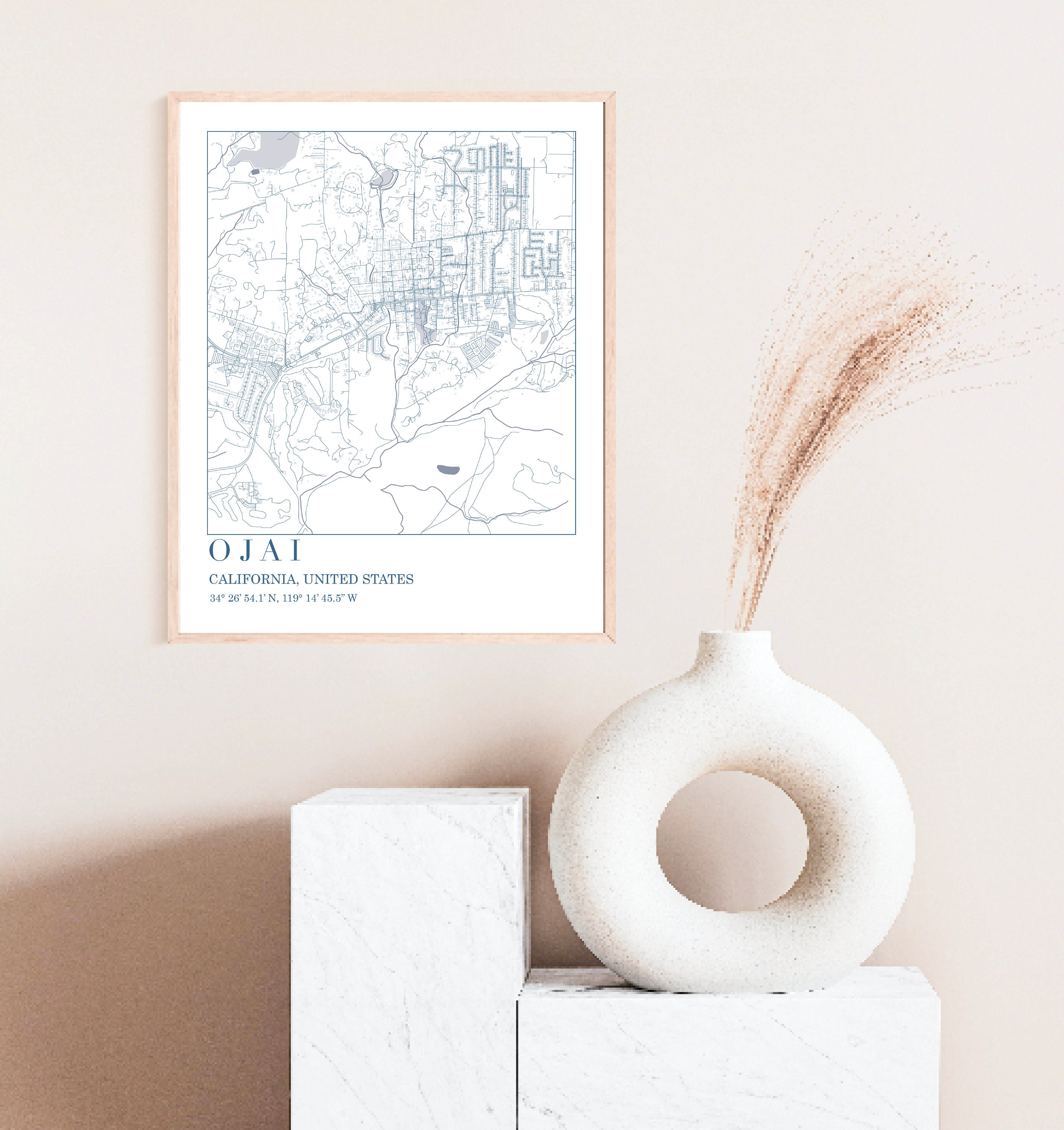 Map of Ojai California, Map of Ojai and Surrounding Area, Street Map of ...