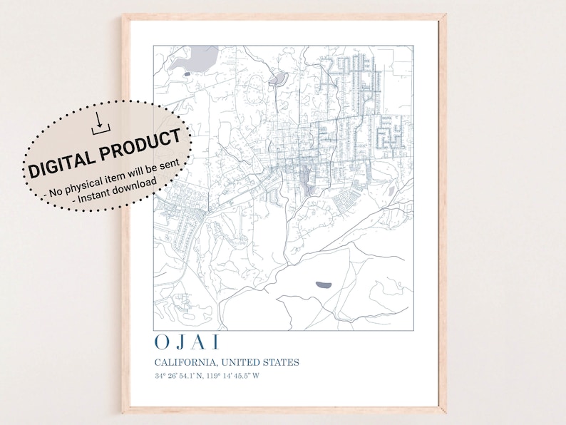 Map of Ojai California, Map of Ojai and Surrounding Area, Street Map of ...