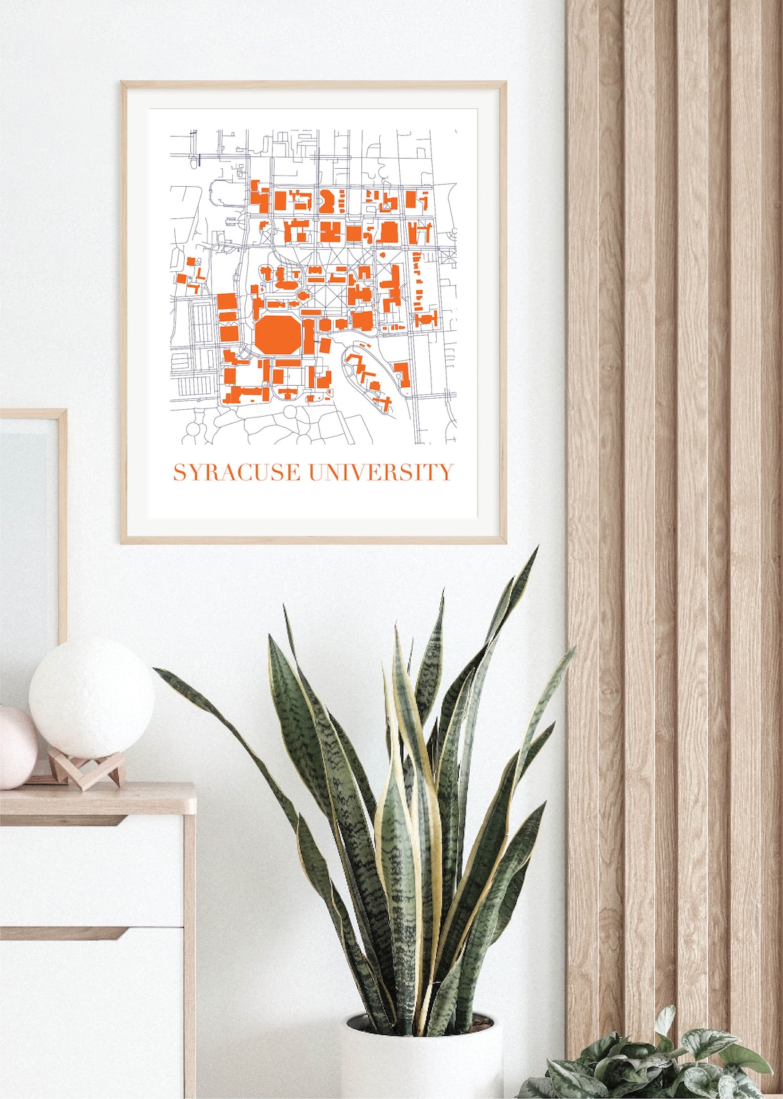 Syracuse University Campus Map, Syracuse University Merch, Syracuse ...