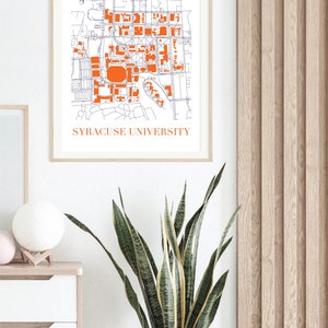Syracuse University Campus Map, Syracuse University Merch, Syracuse ...