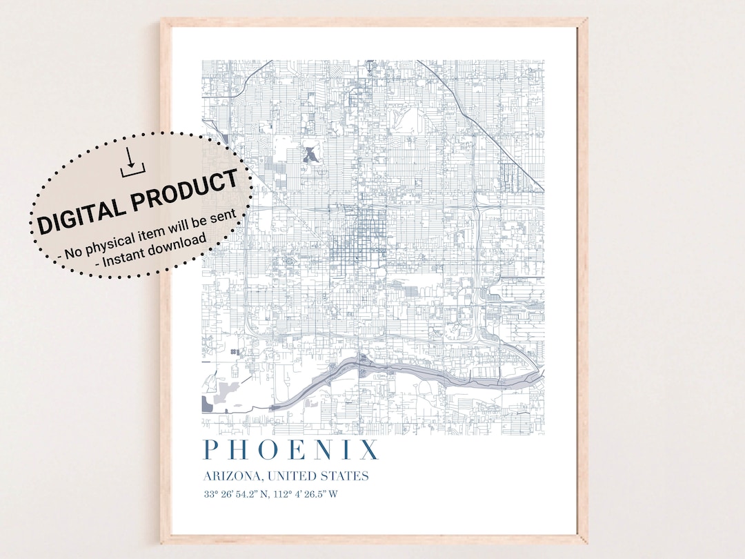 Mapa de Phoenix, mapa de la ciudad de Phoenix (PDF), mapa del centro de ...