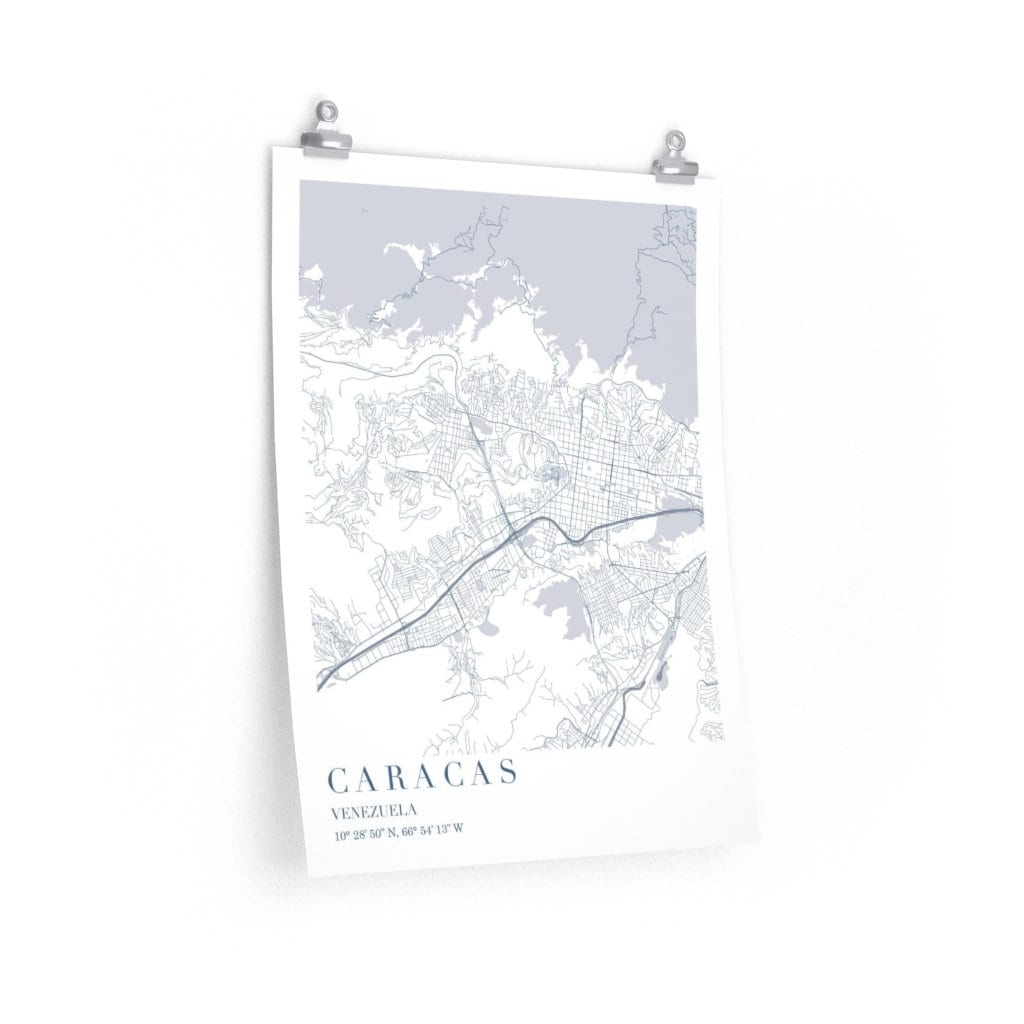 Mapa de Caracas / Mapa de Caracas Venezuela / Arte de Caracas / Cartel ...