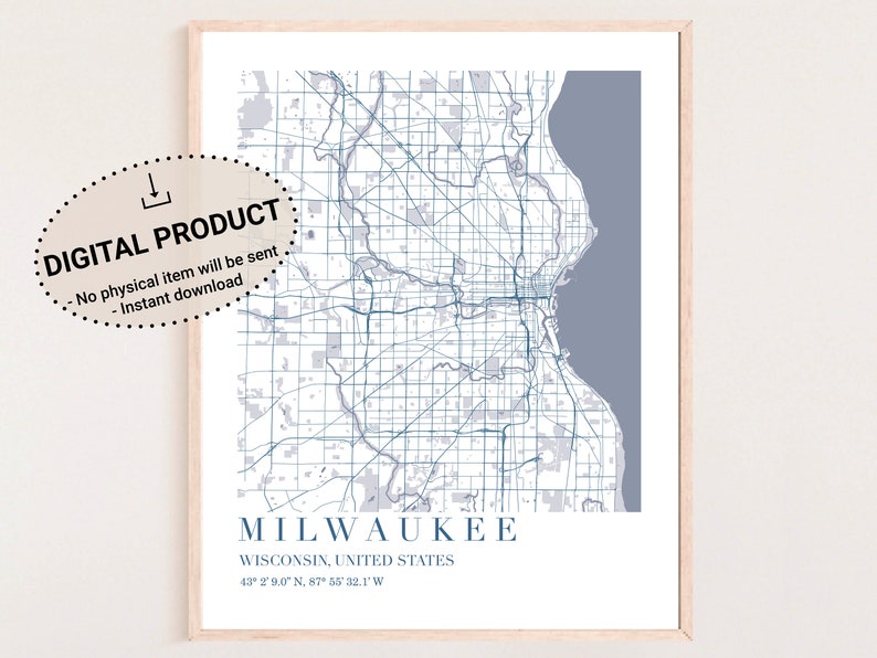 Printable Map of Milwaukee, Detailed Map of Milwaukee, Map of Milwaukee ...