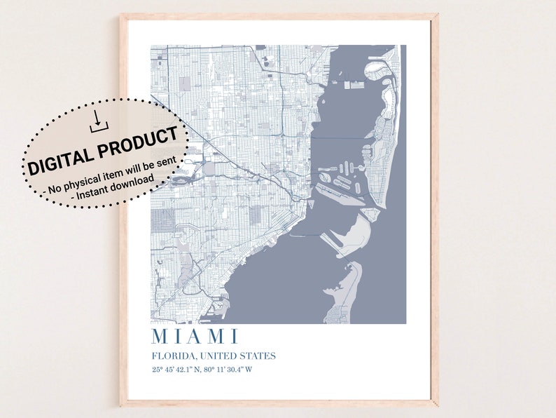 Map of Miami Beach, Florida Map, Printable Map of Miami Beach, Miami ...