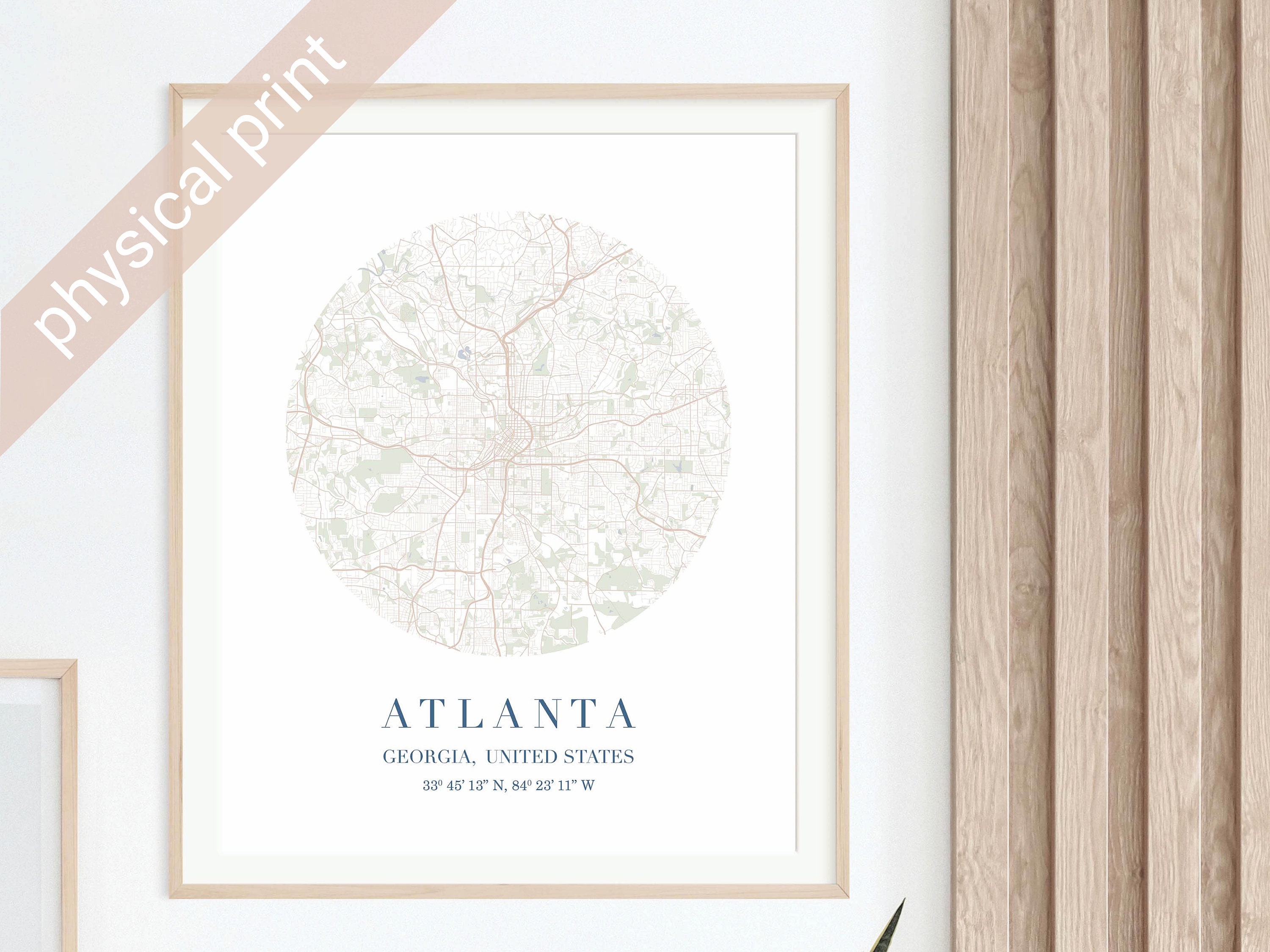 Atlanta Map Print | Atlanta Map Art | Atlanta City Map | Atlanta Map ...