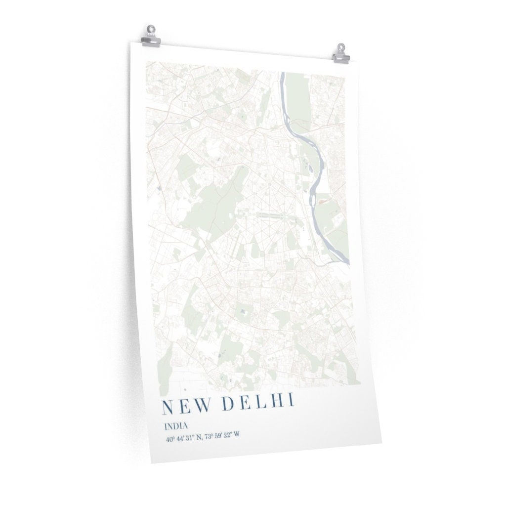 New Delhi Map India Map Delhi Map India New Delhi New Delhi Poster New ...