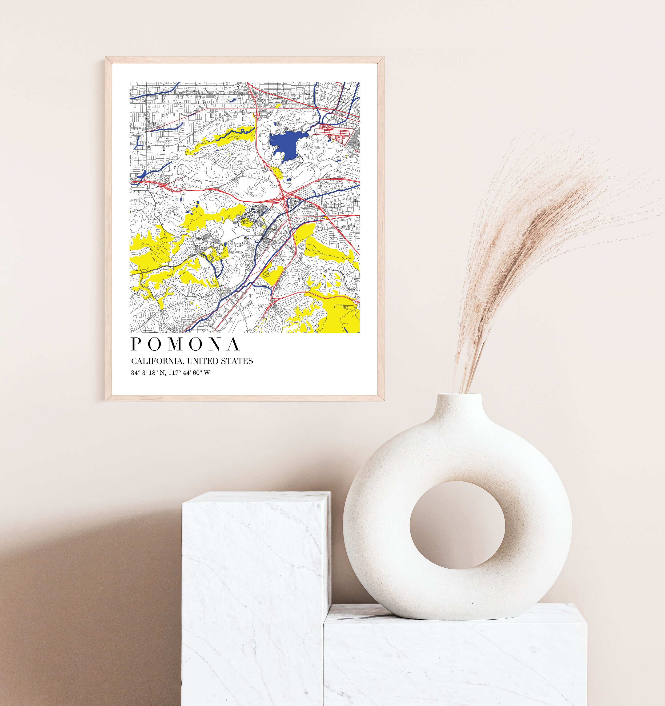 Pomona Map California, Pomona Map Pdf, Street Map of Pomona Ca, Cal ...