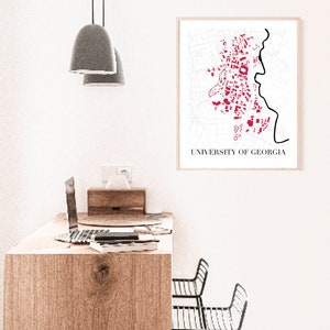 UGA Campus Art, University of Georgia Download, UGA Dorm Decor, UGA ...