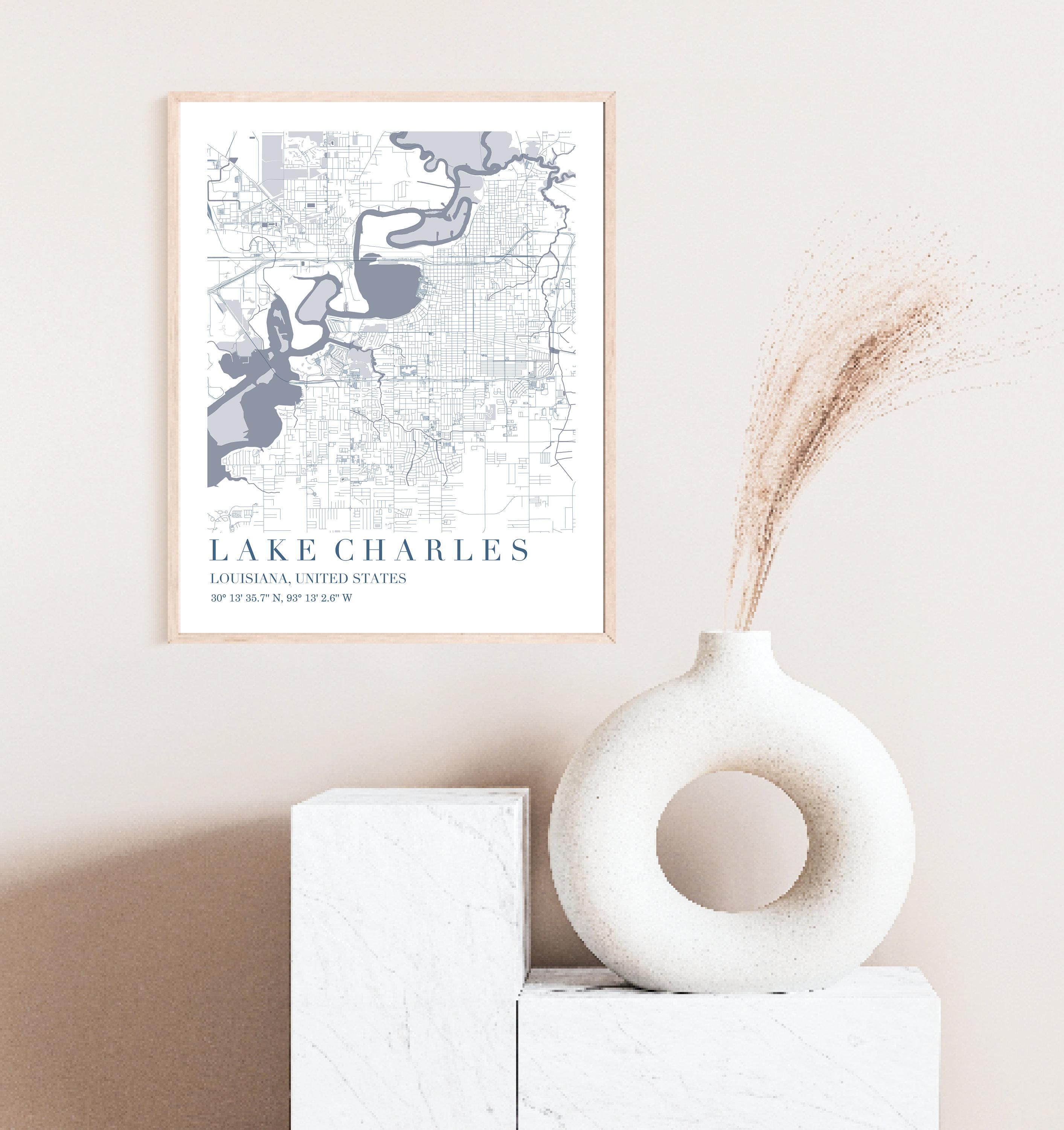 Lake Charles Map Printable, Lake Charles Maps, Downtown Lake Charles ...