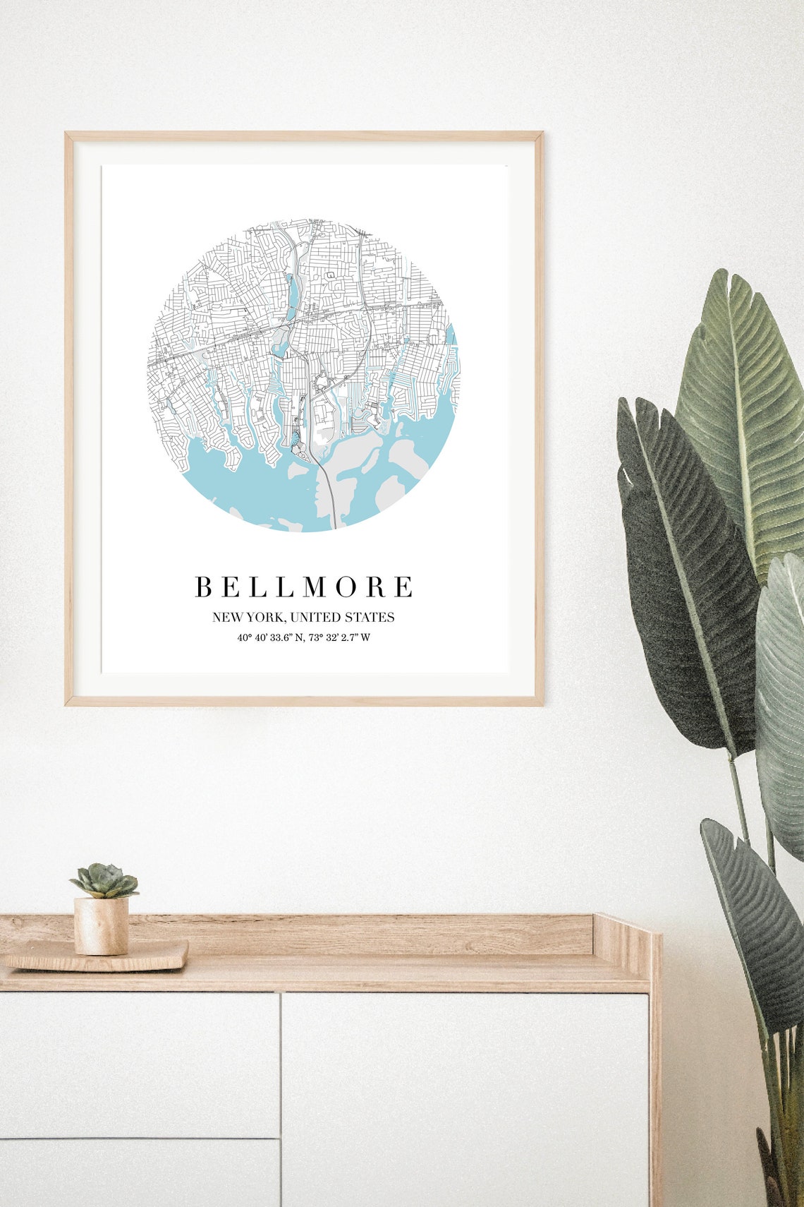 Map of Bellmore NY Digital Download, Map of Bellmore NY, Map of North ...