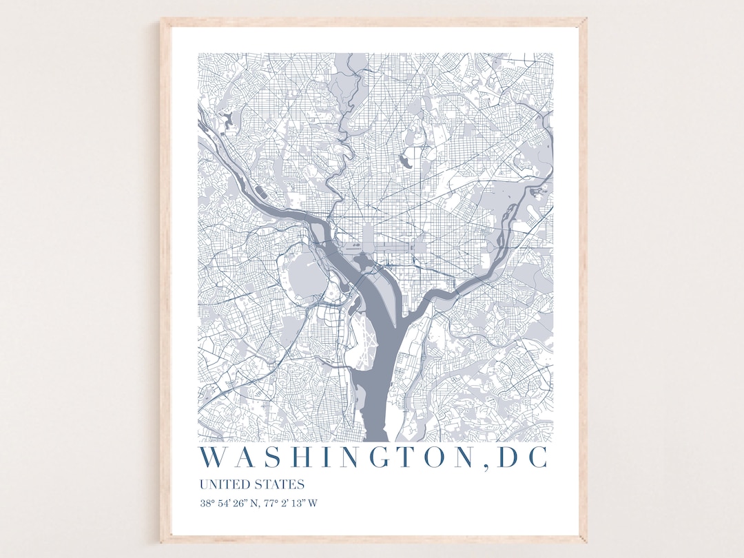 Washington DC Map | DC Street Map | DC Map Neighborhoods | Washington ...