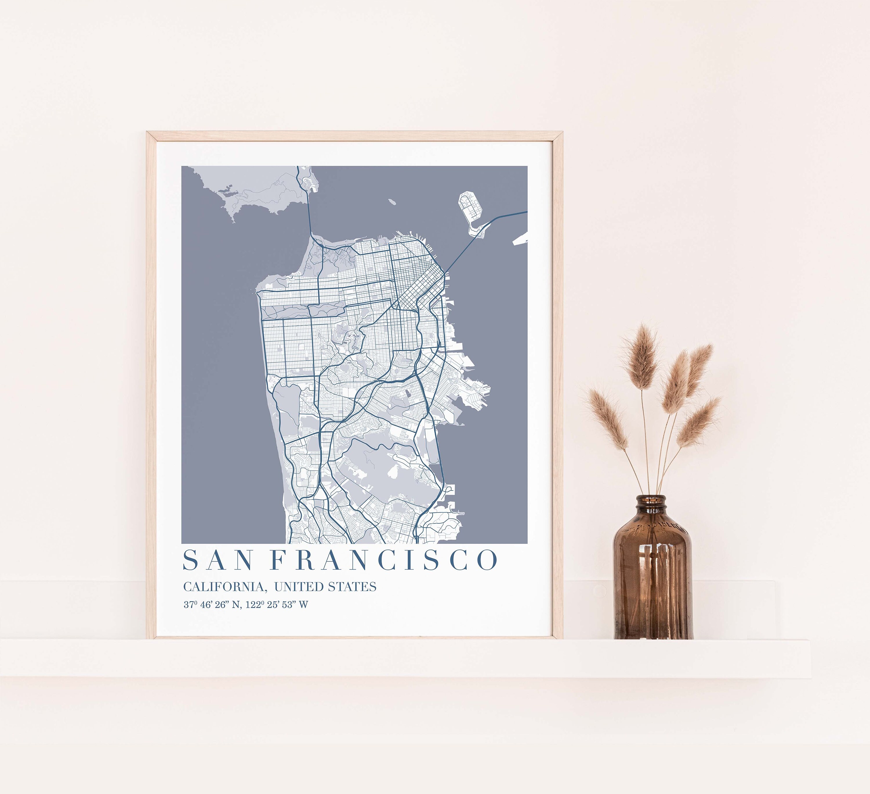 San Francisco Printable Map Map San Francisco Map San Francisco Map ...