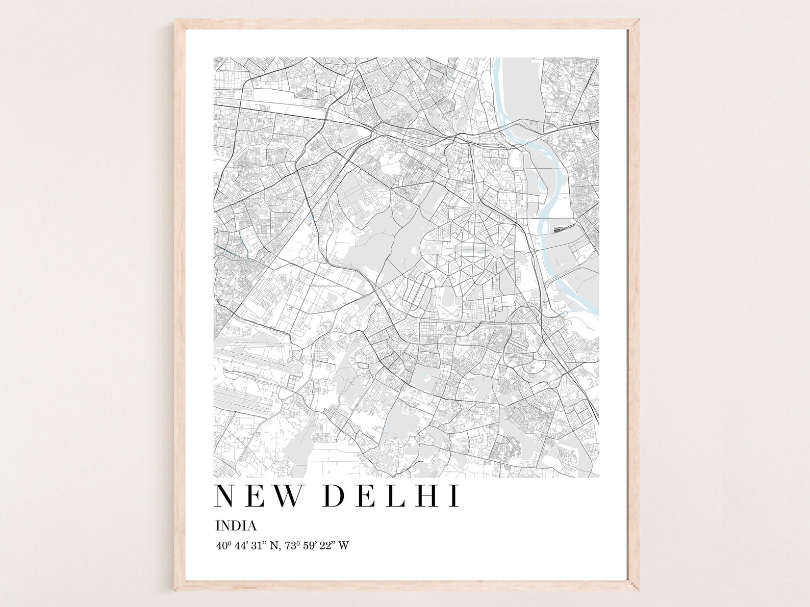 New Delhi Map India Map Delhi Map India New Delhi New Delhi Poster New ...