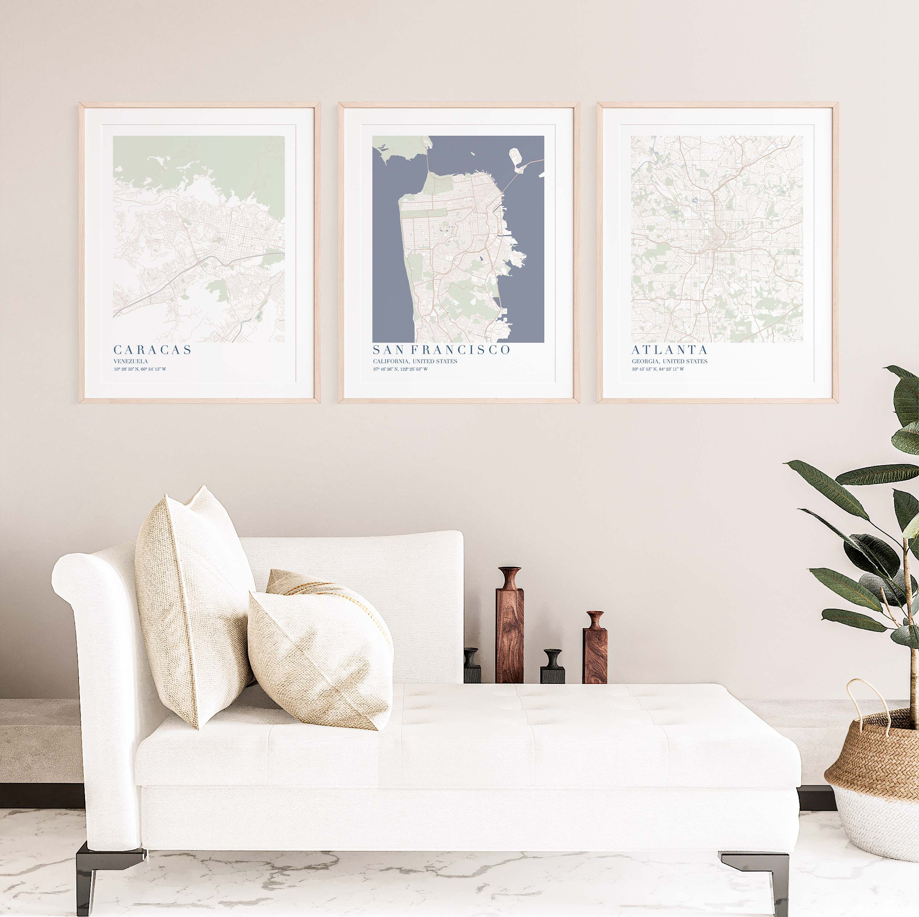 Mapa de Caracas / Mapa de Caracas Venezuela / Arte de Caracas / Cartel ...