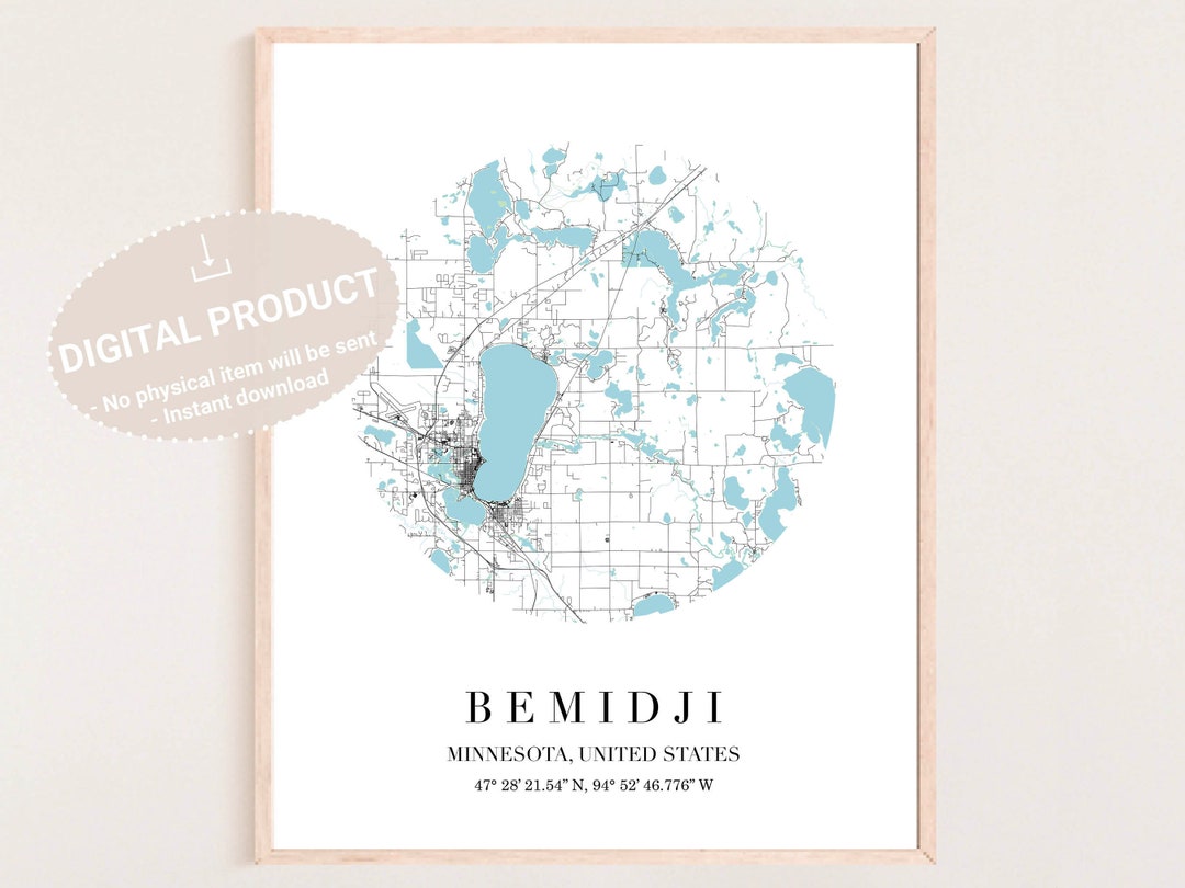 Bemidji Map Minnesota, Bemmidji Minnesota Map, Map of Bemidji MN and ...