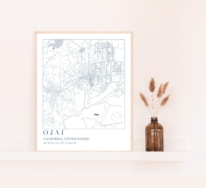 Ojai California Map, Street Map of Ojai Ca, Map of Ojai and Surrounding ...