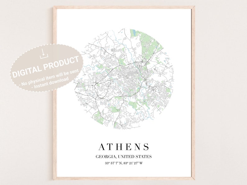Athens Georgia Map, Map of Georgia Map of Downtown Athens GA Map of ...