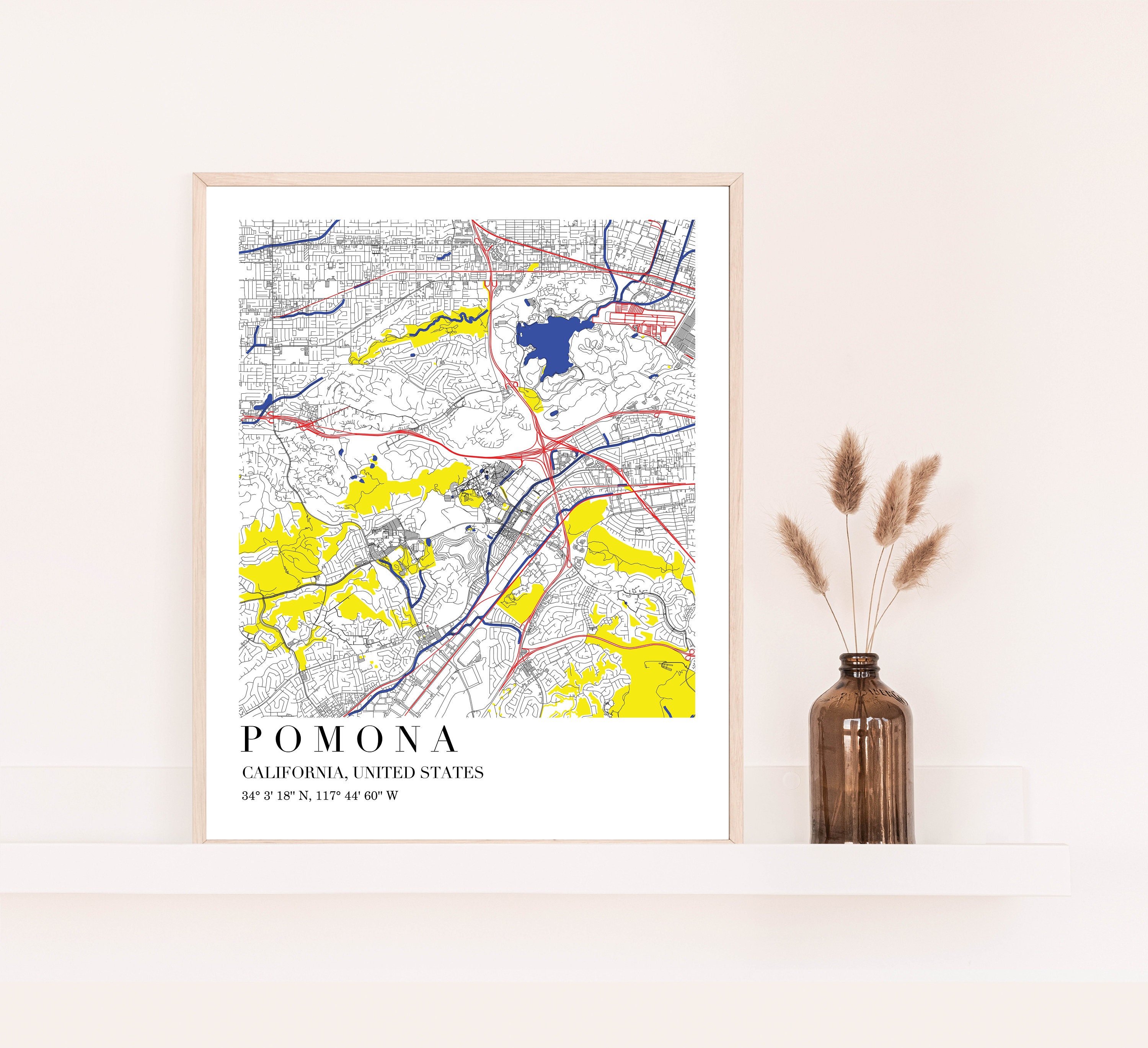 Pomona Map California, Pomona Map Pdf, Street Map of Pomona Ca, Cal ...