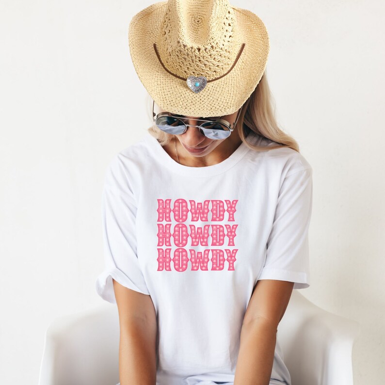 Pink Western Howdy Cowgirl SVG PNG Sublimation, Cute Western Design ...