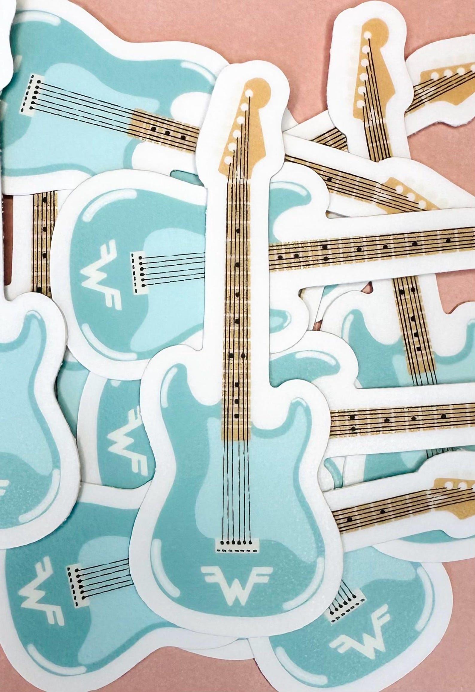 Weezer Electric Guitar 3" Vinyl Sticker - Etsy