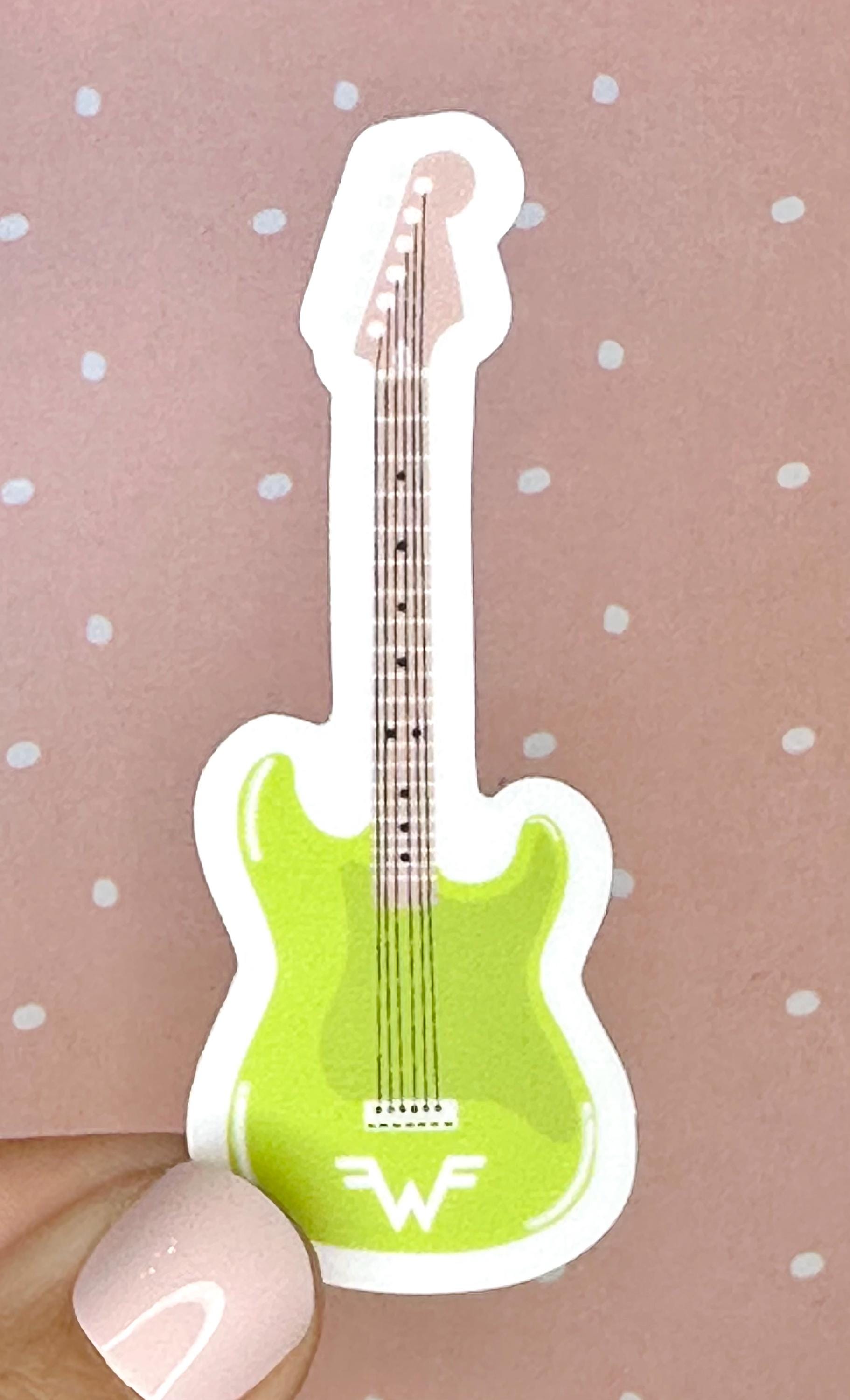 Weezer Electric Guitar 3" Vinyl Sticker - Etsy